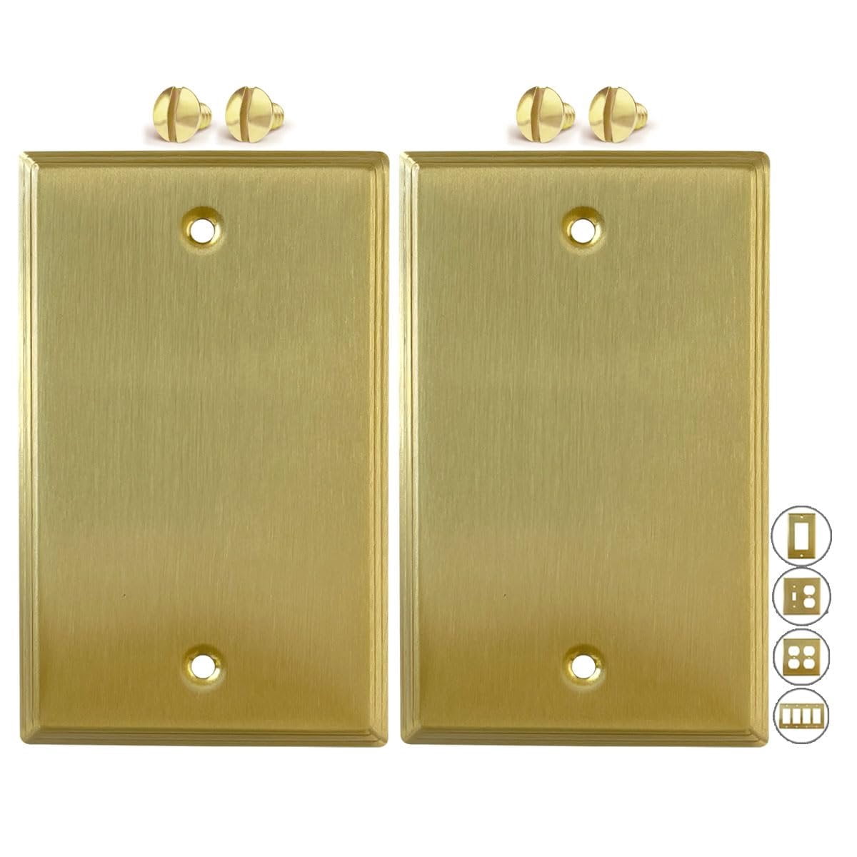 Rio Salto BRASS Deco Collection Standard Size Metal Gold Blank Outlet ...
