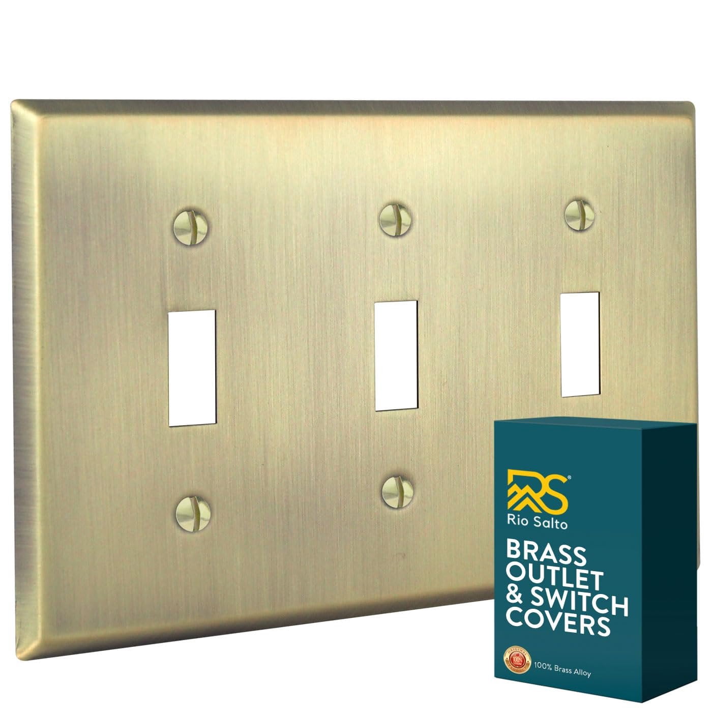 Rio Salto BRASS Signature Collection Antique Metal Gold Triple Toggle ...