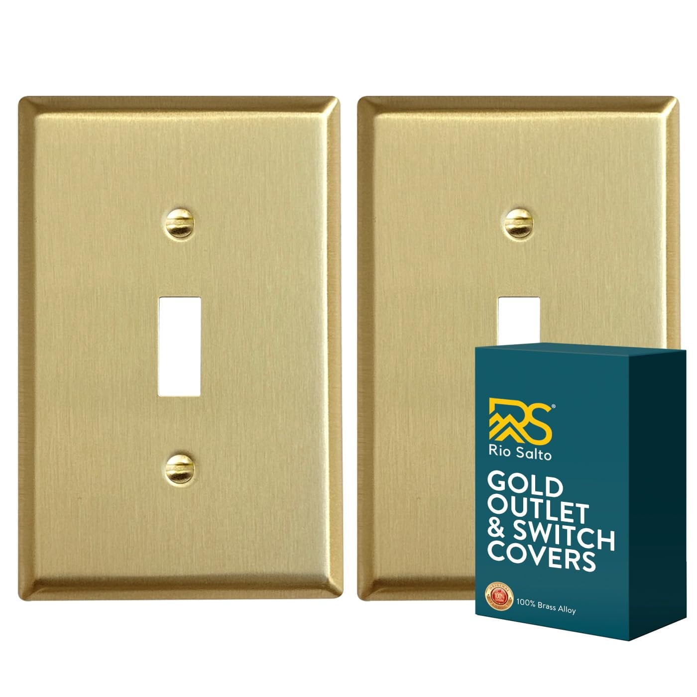Rio Salto BRASS Signature Collection MIDSIZE Metal Gold Toggle Light ...