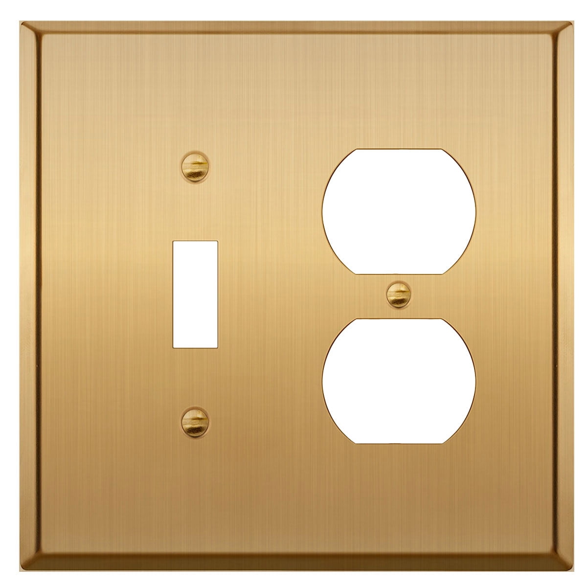 Rio Salto Metal Gold Combination Toggle Switch and Duplex Receptacle ...