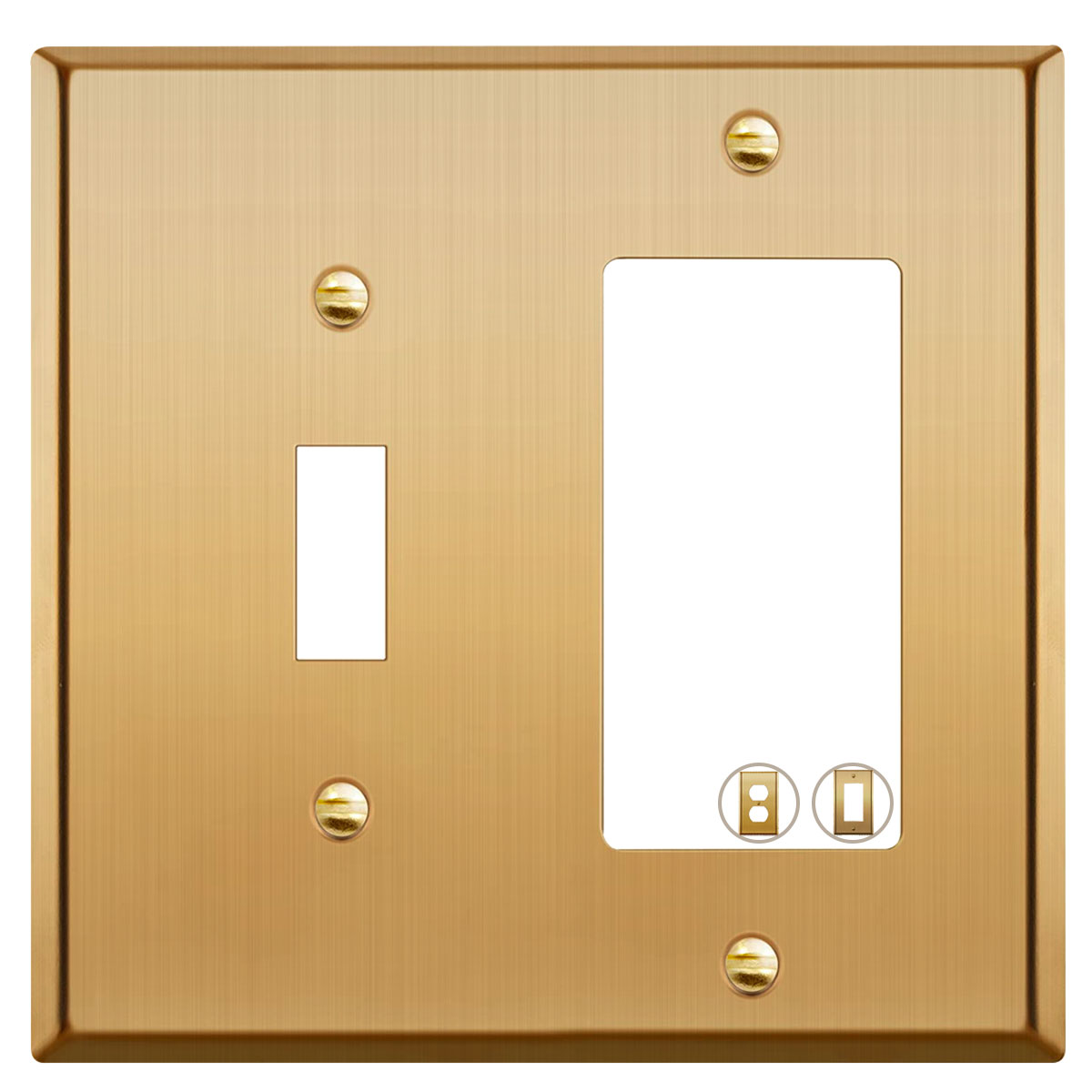 Leviton 80405-GY Gray Two Gang Combination Toggle Switch Decora Wall ...