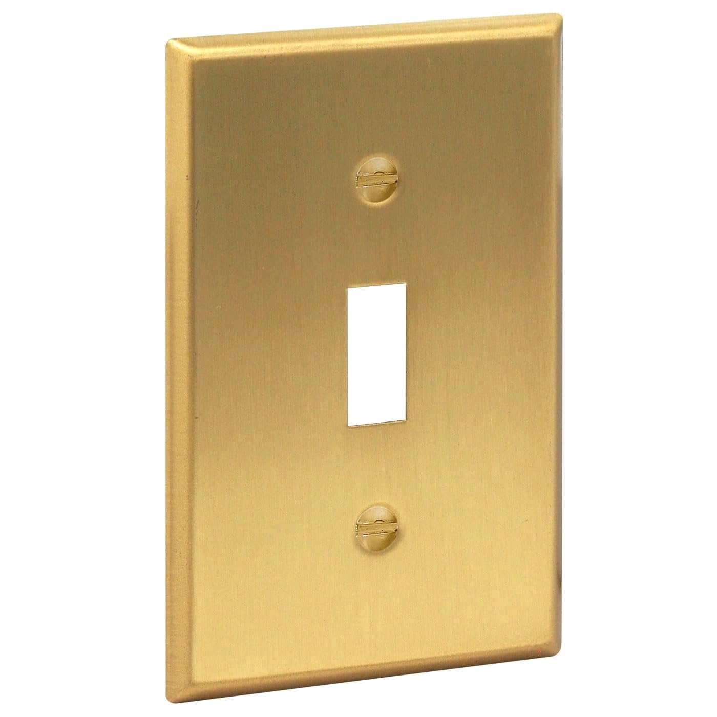 Rio Salto Brushed Brass Single Toggle Wall Plate, Decorative Gold ...