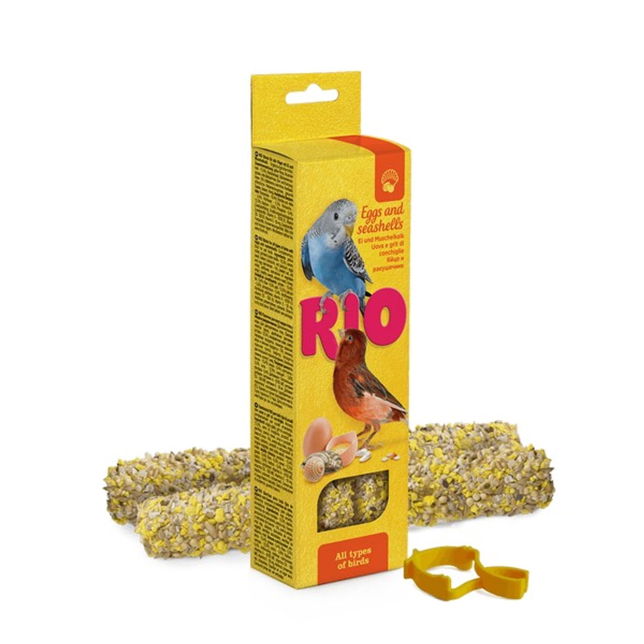 Rio Sticks for All Birds with Eggs and Seashells, 2x40g Pack Bird ...