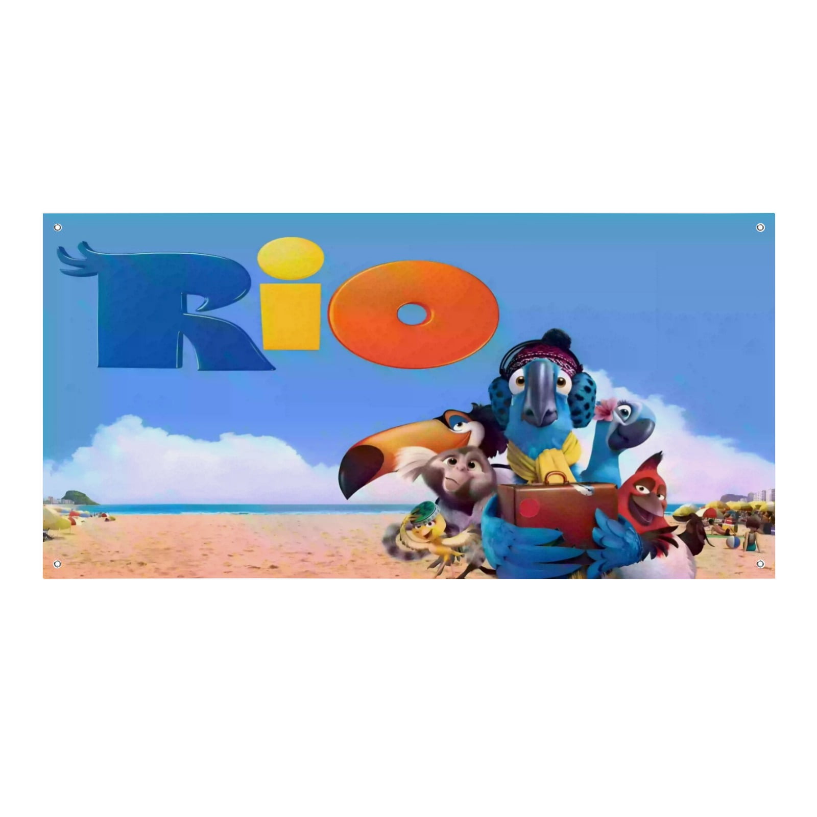 Rio-Theme Backdrops Banner Birthday Party Decor Supplies Personalized ...