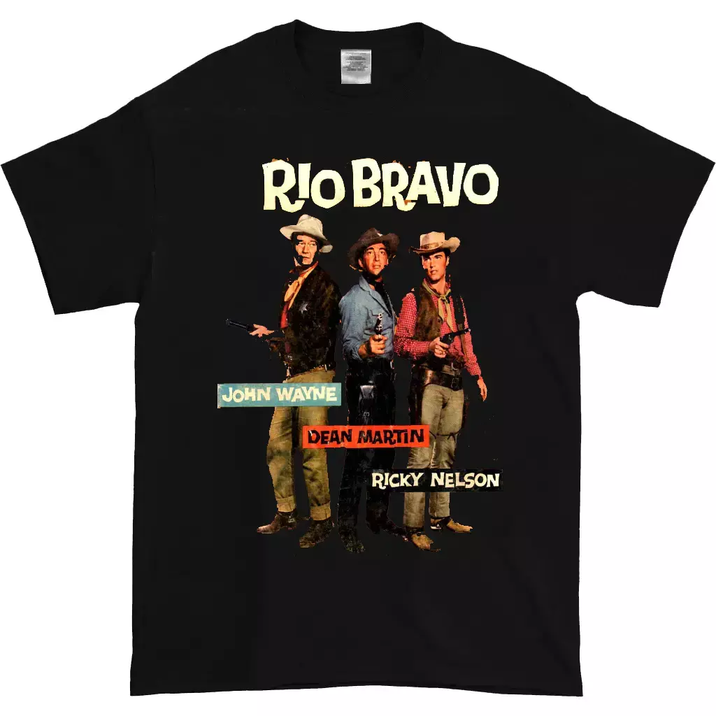 Rio bravo John Wayne Dean Martin Ricky Nelson T-Shirt, Unisex Short ...