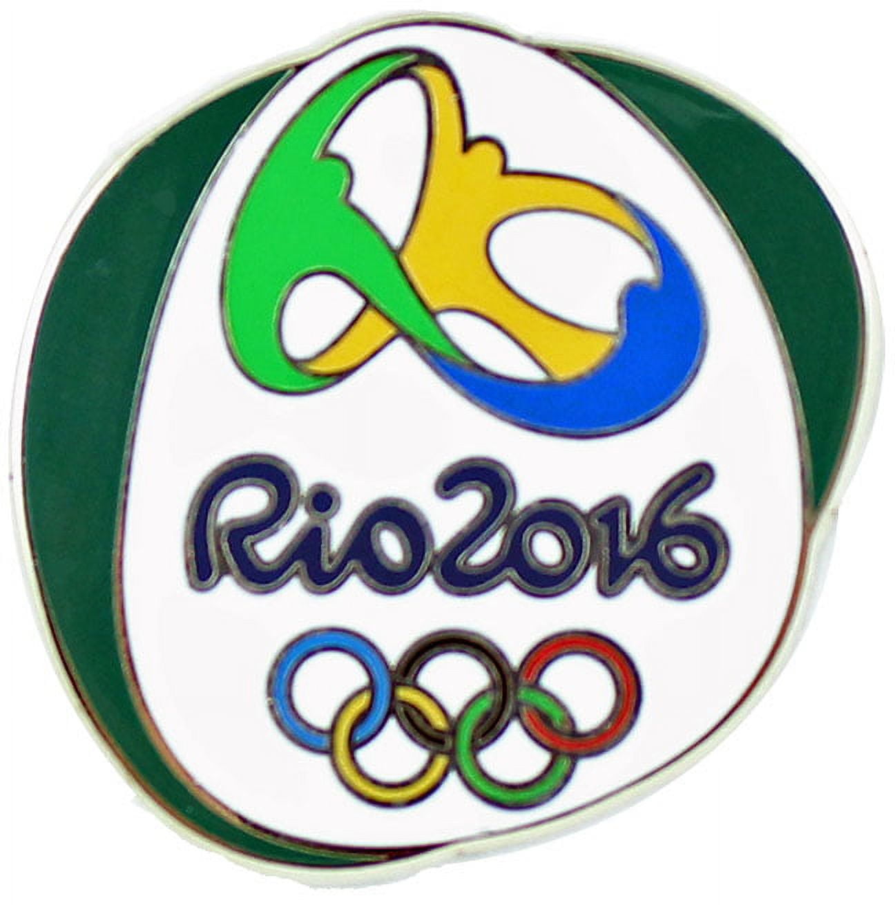 Rio de Janeiro 2016 Olympics Logo Pin - Green - Walmart.com