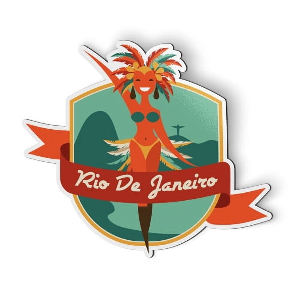 Rio de Janeiro Brazil - 5" Magnet for Car Locker Refrigerator - Walmart.com