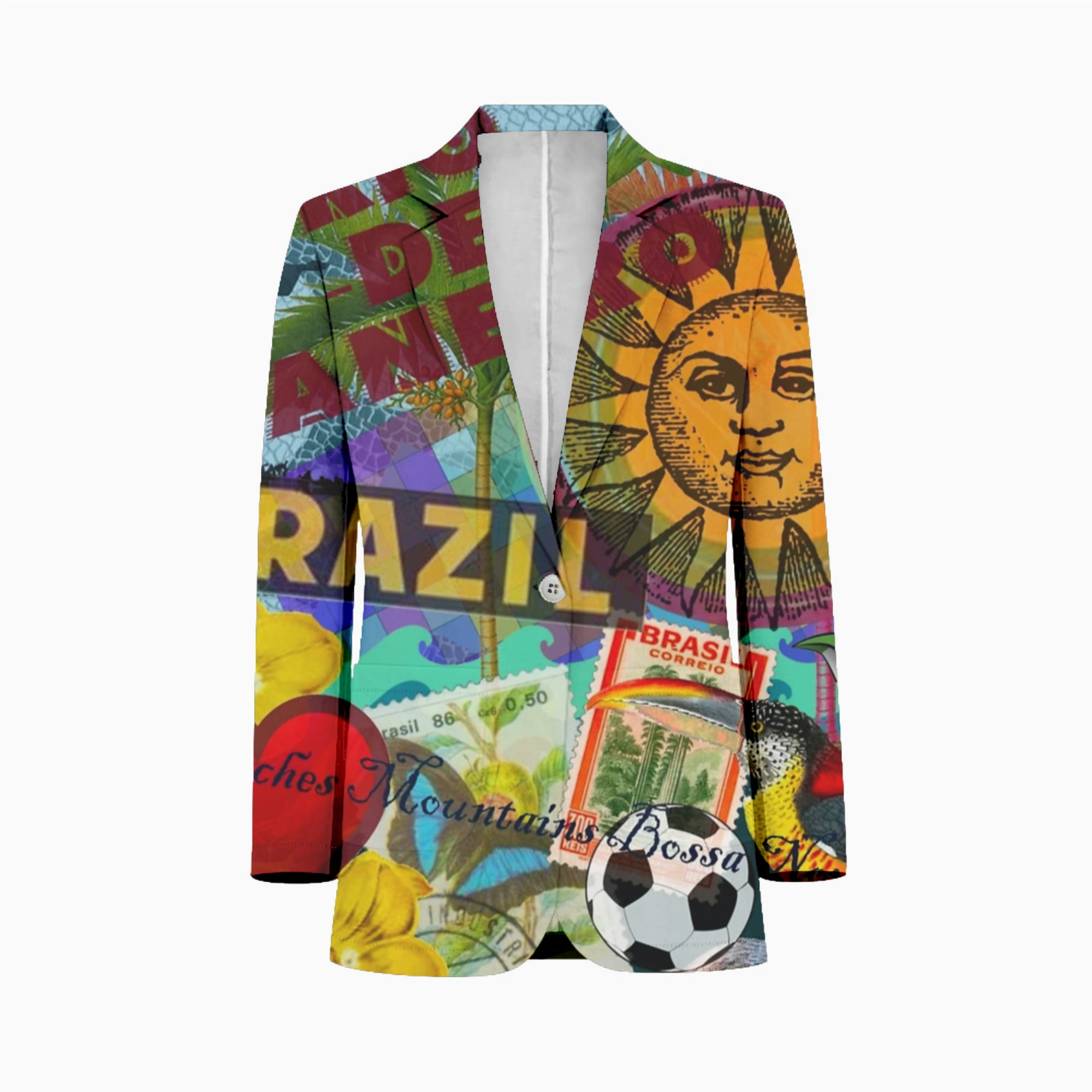 Rio de Janeiro Brazil Impanema Copacabana Men's Suit Blazer Casual ...
