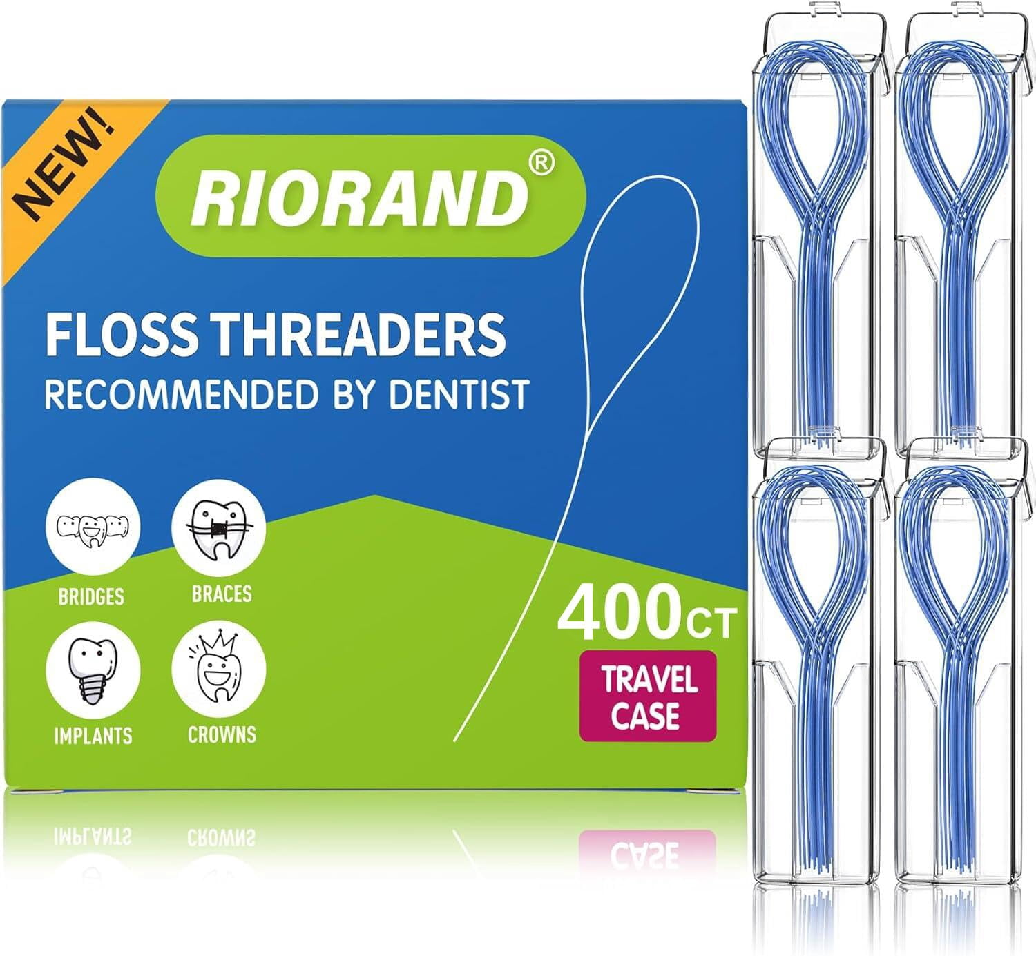 RioRand Floss Threaders, Essential AIF9 Tool for Maintaining Oral ...