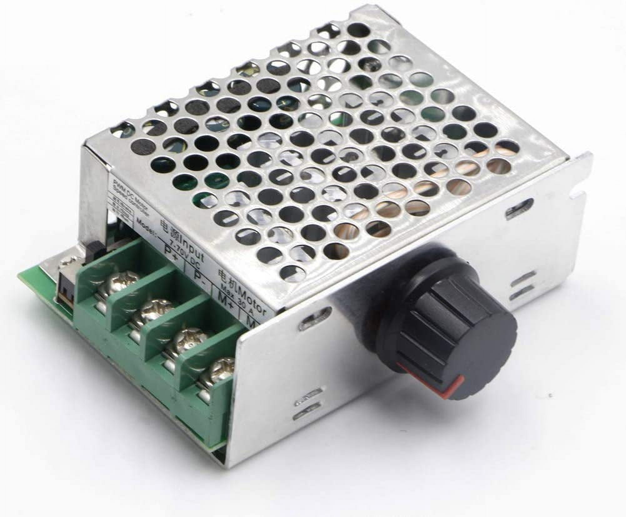 RioRand PWM DC Motor Speed Controller, 30A, Smooth Adjustment, Stable ...