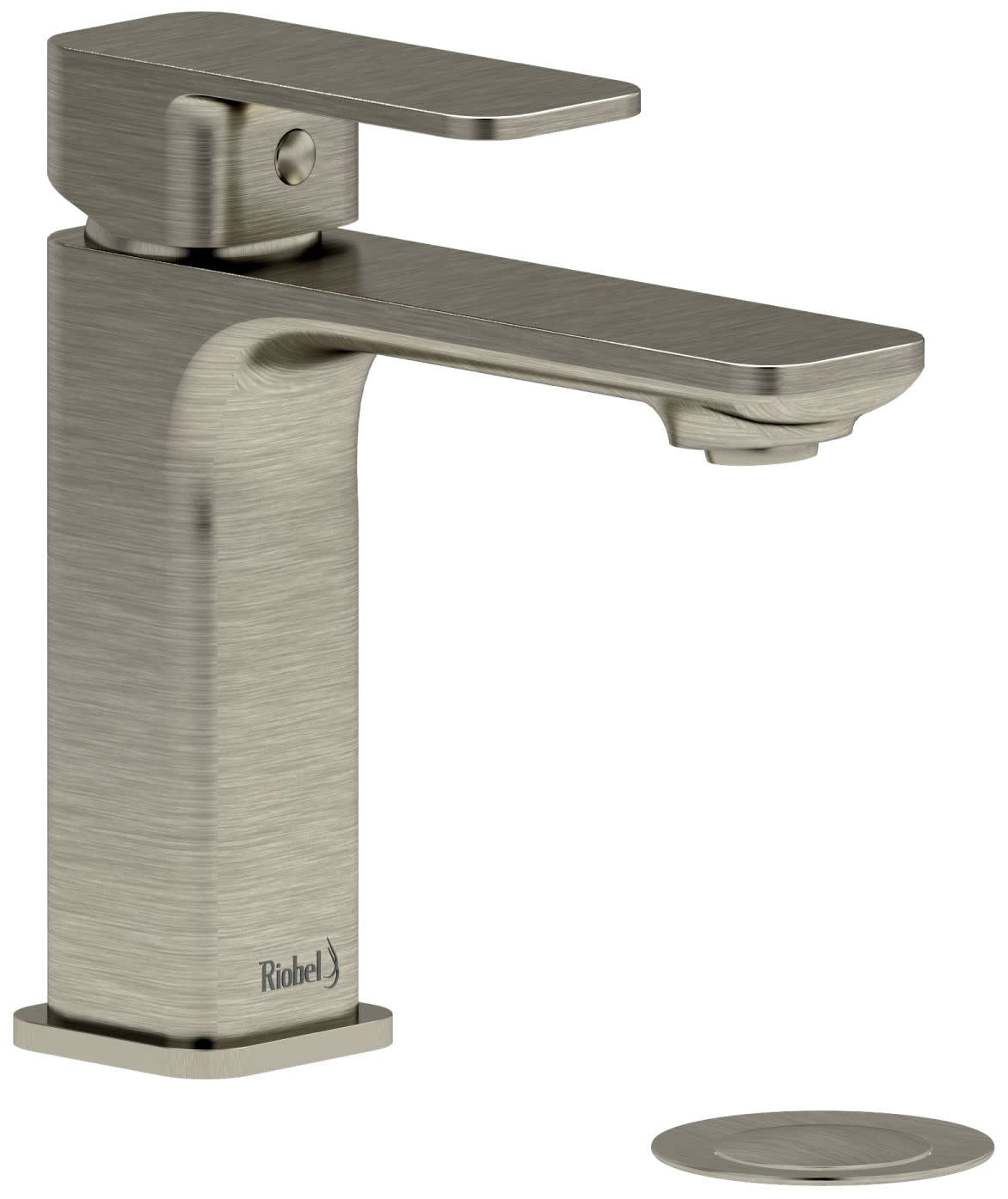 Riobel Eqs01 Equinox 1.2 GPM Single Hole Bathroom Faucet - Nickel ...