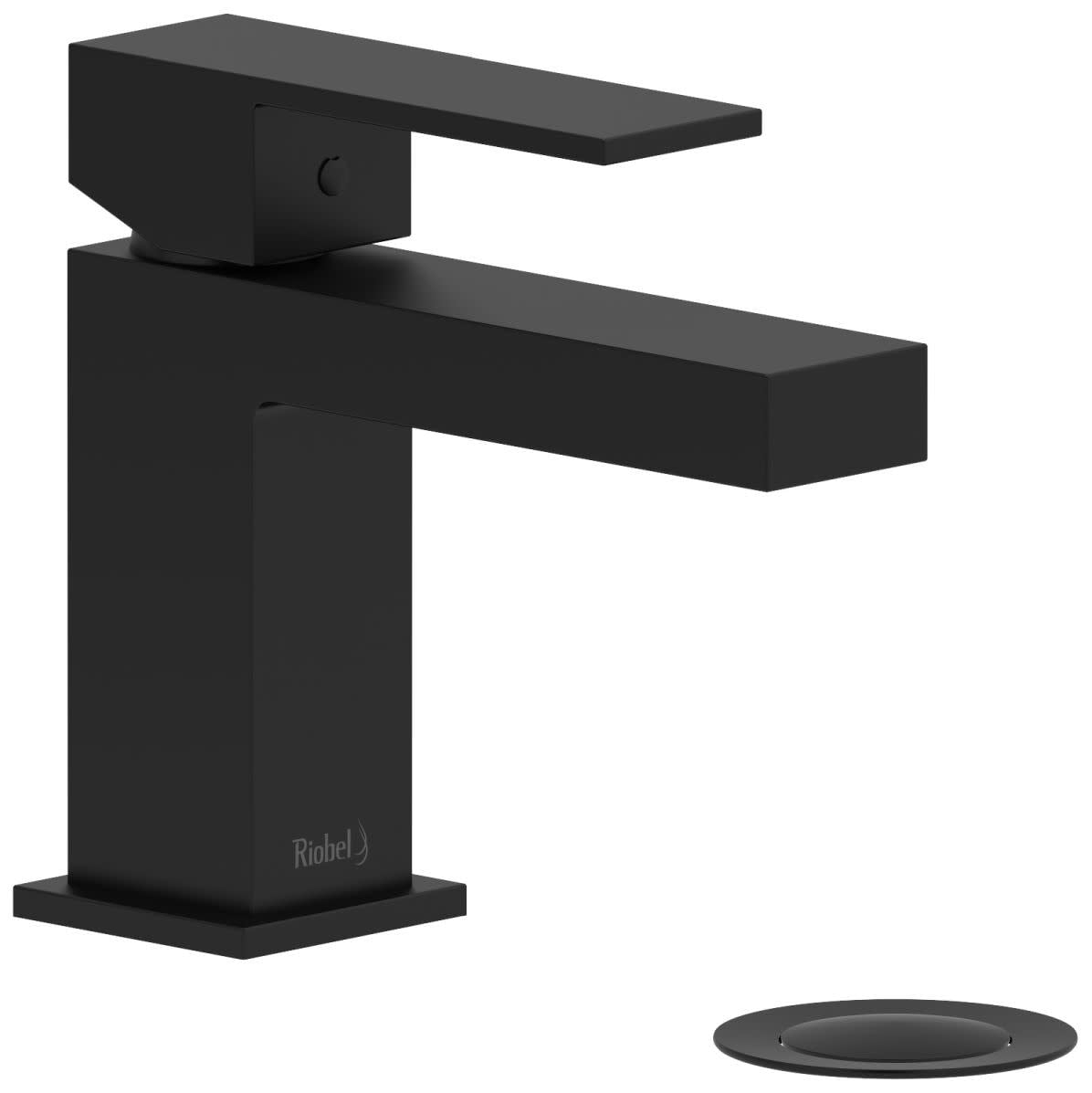 Riobel Us01 Kubik 1.5 GPM Single Hole Bathroom Faucet - Black - Walmart.com