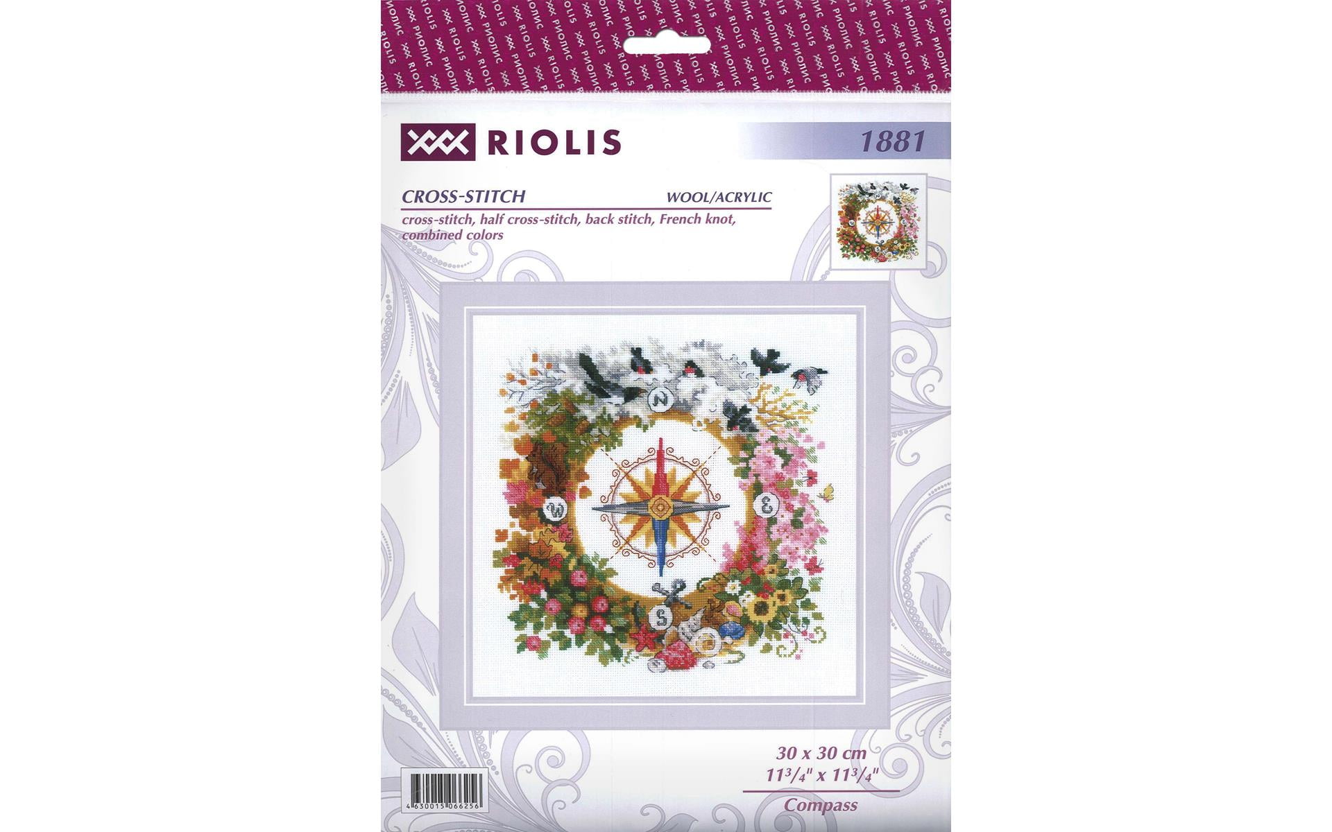 Riolis Cross Stitch Kit Compass - Walmart.com
