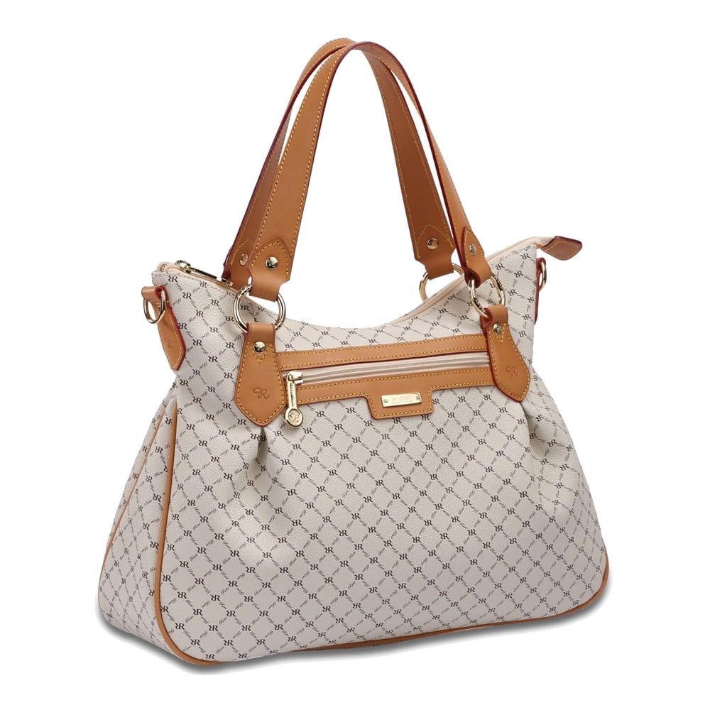 Rioni Signature "The Jenny Bag" Handbag Purse - Signature Natural ...