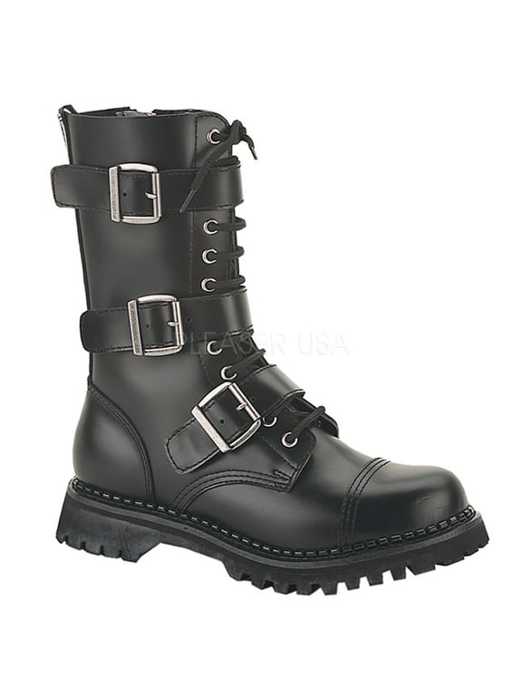 REAPER-30 Demonia Men's Goth Leather Knee Boot, Zombie-Halloween ...