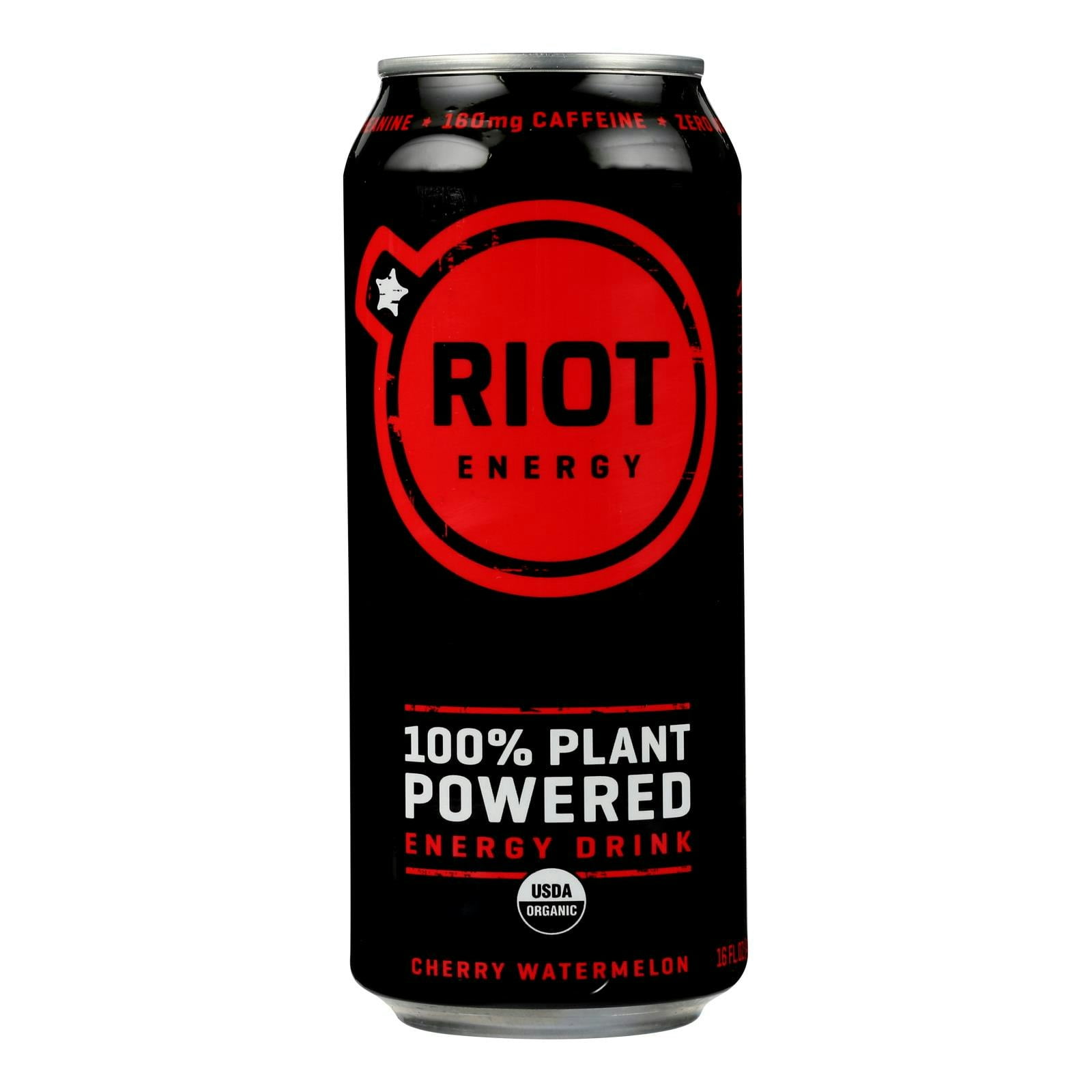 Riot Energy Drink Cherry Watermelon Organic 16 fl oz (Pack Of 12 ...