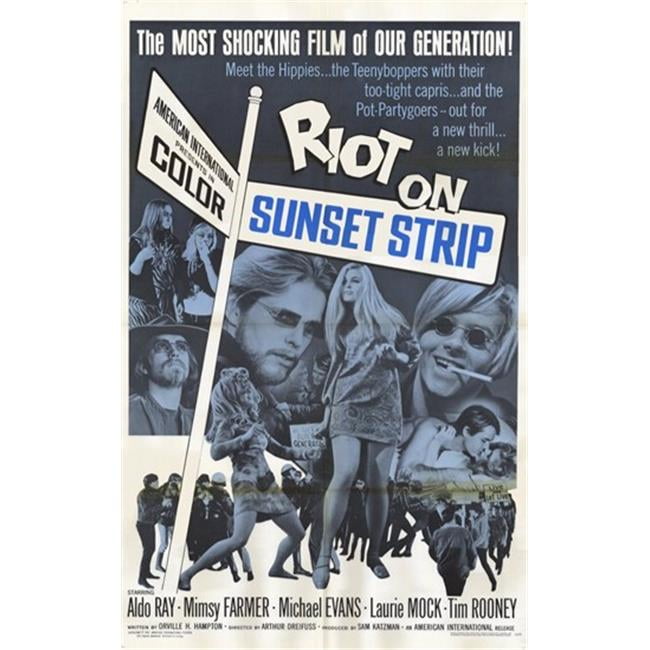 Riot on Sunset Strip Movie Poster - 11 x 17 in. - Walmart.com