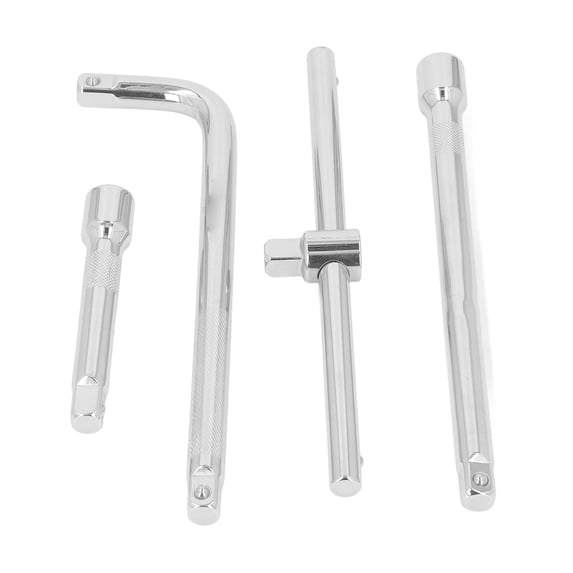 Riousery 4PCS 1/2-inch Drive Socket Extension Bar Set Chrome Vanadium ...