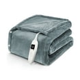 "Riousery 50""x60"" Electric Heated Throw Blanket, 10 Levels, Machine ...