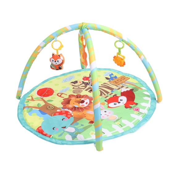 Riousery Baby Gym Play Mat with Toys Round Activity Game Combination ...