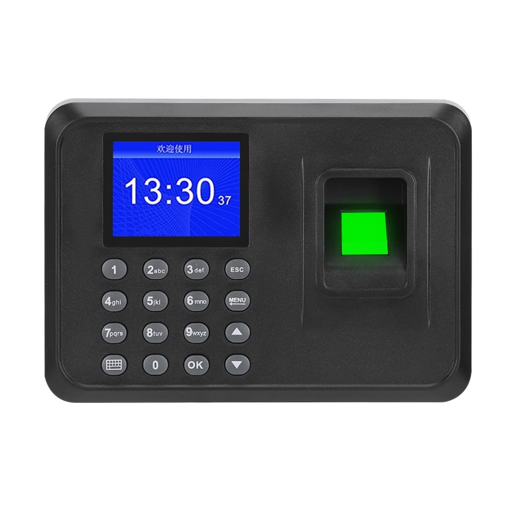Riousery Biometric Fingerprint Password Attendance Machine 2.4in LCD ...