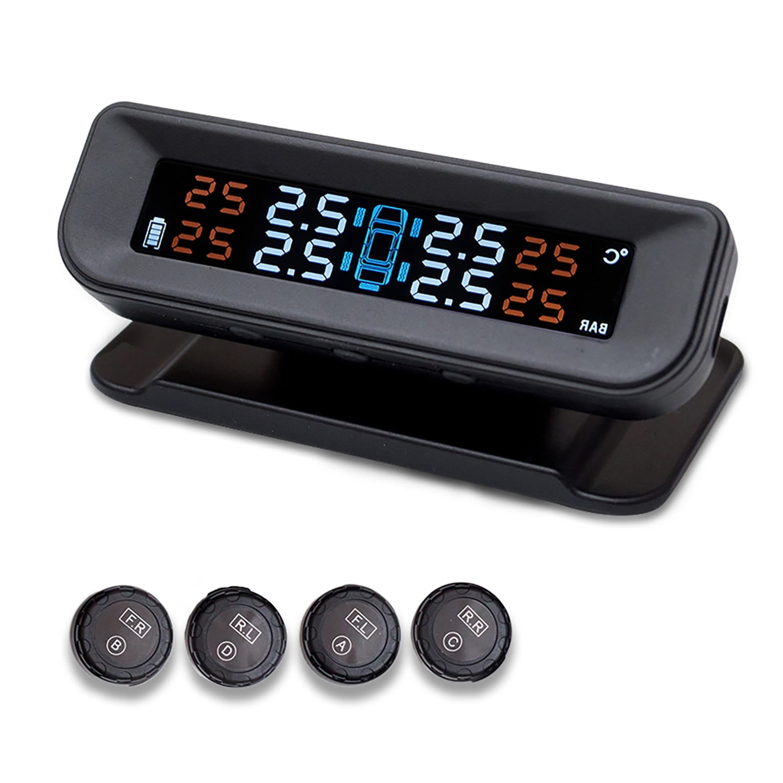 Riousery C 260 Car Tire Pressure Monitoring System Solar Universal Real ...
