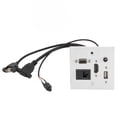 Riousery Multimedia Socket Aluminum Alloy USB HD VGA 3.5MM Sound RJ45 ...