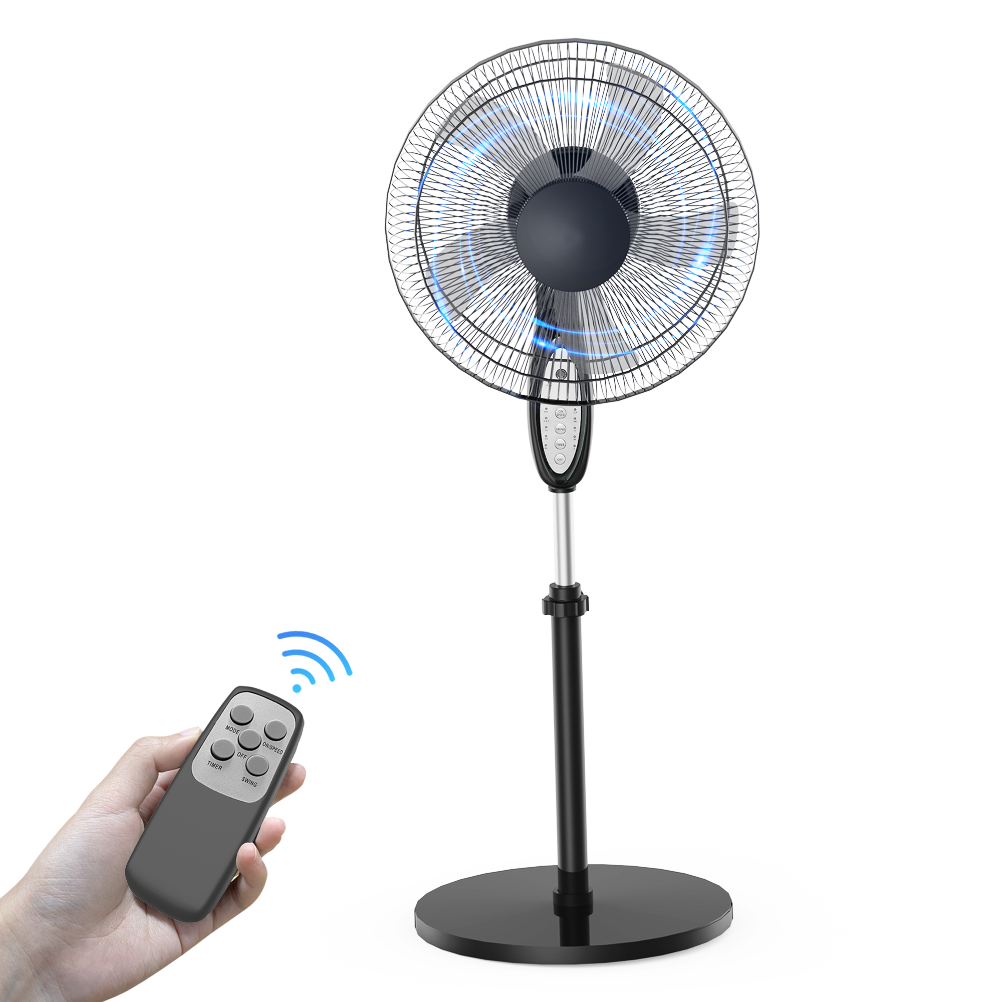 Lorell, LLR84551, 16" 3-Speed Tilt Box Fan, 1 Each, Black - Walmart.com