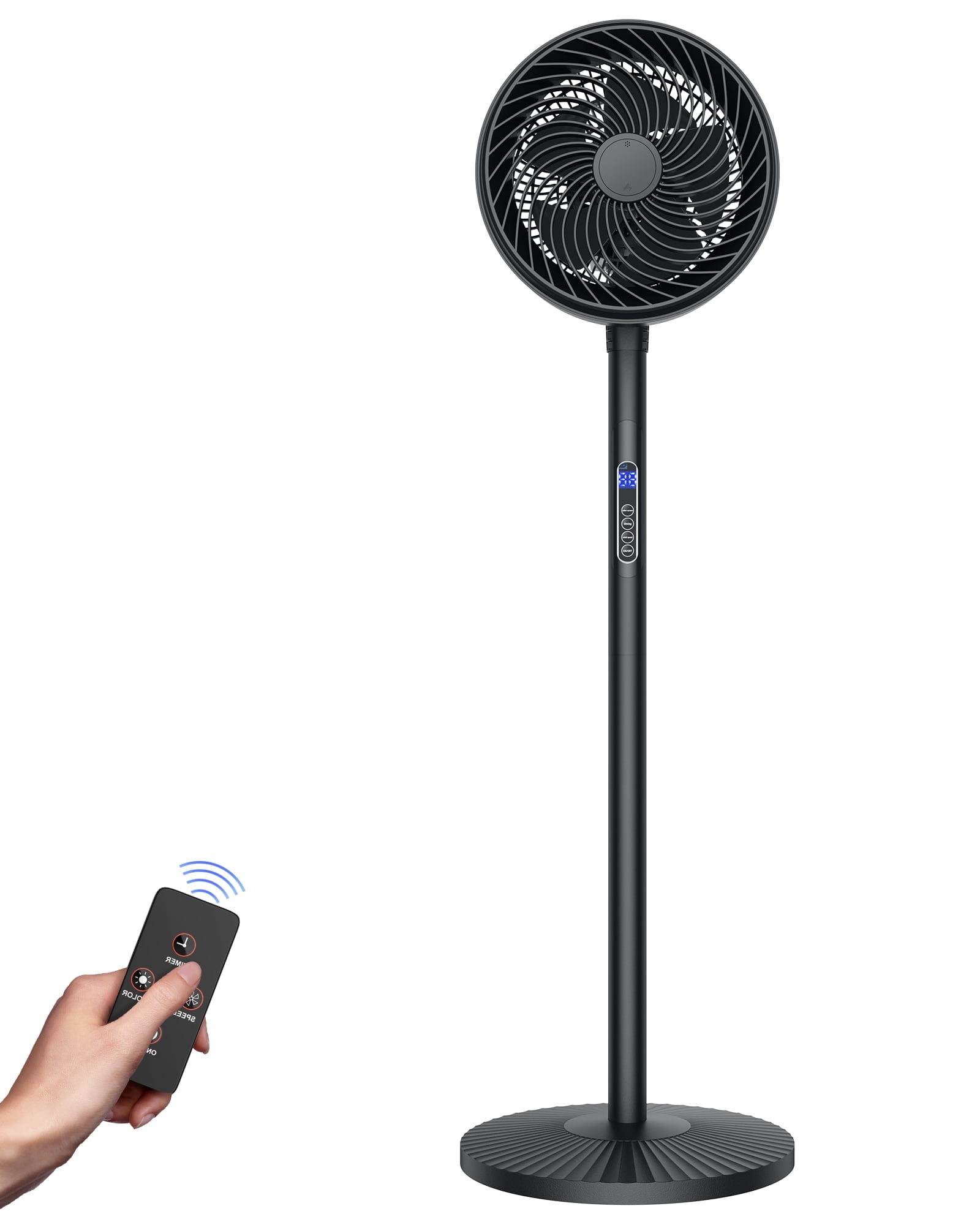 Riousery Large Upright Cool Room Stand Up Indoor Pedestal Fan for Home ...