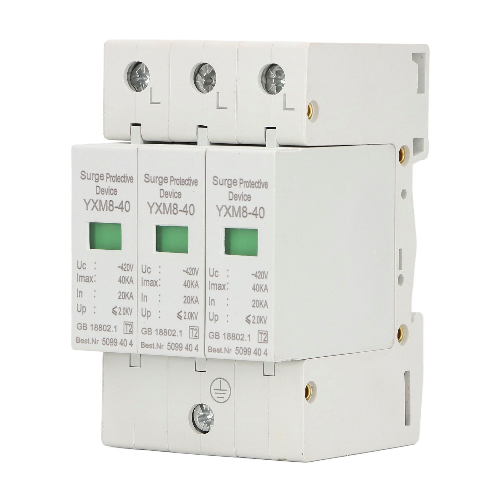 Riousery Surge Protective Device 3P 40KA 420V Voltage Protection ...