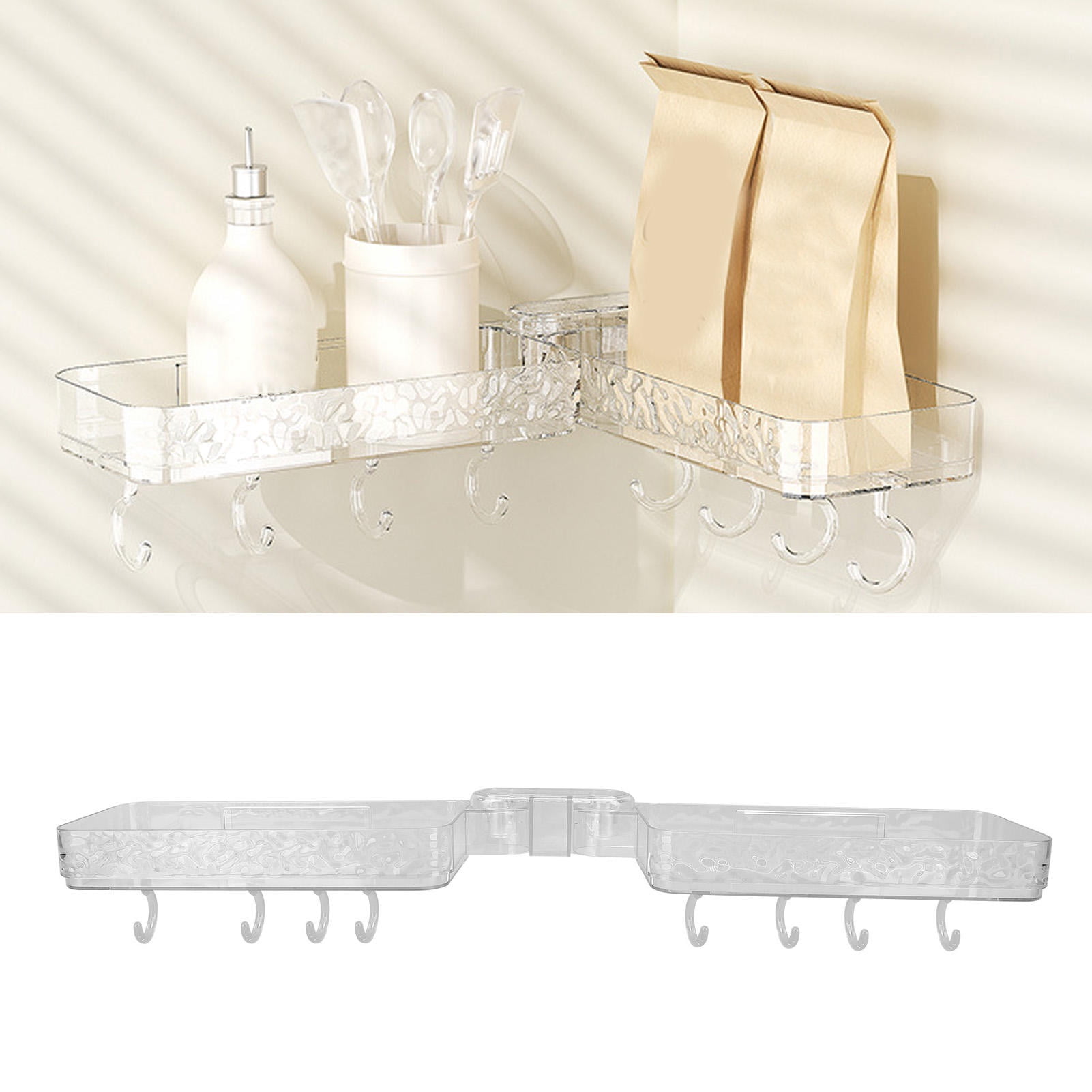 Riousery Wall‑Mounted Foldable Sink Caddy – Water‑Resistant ...