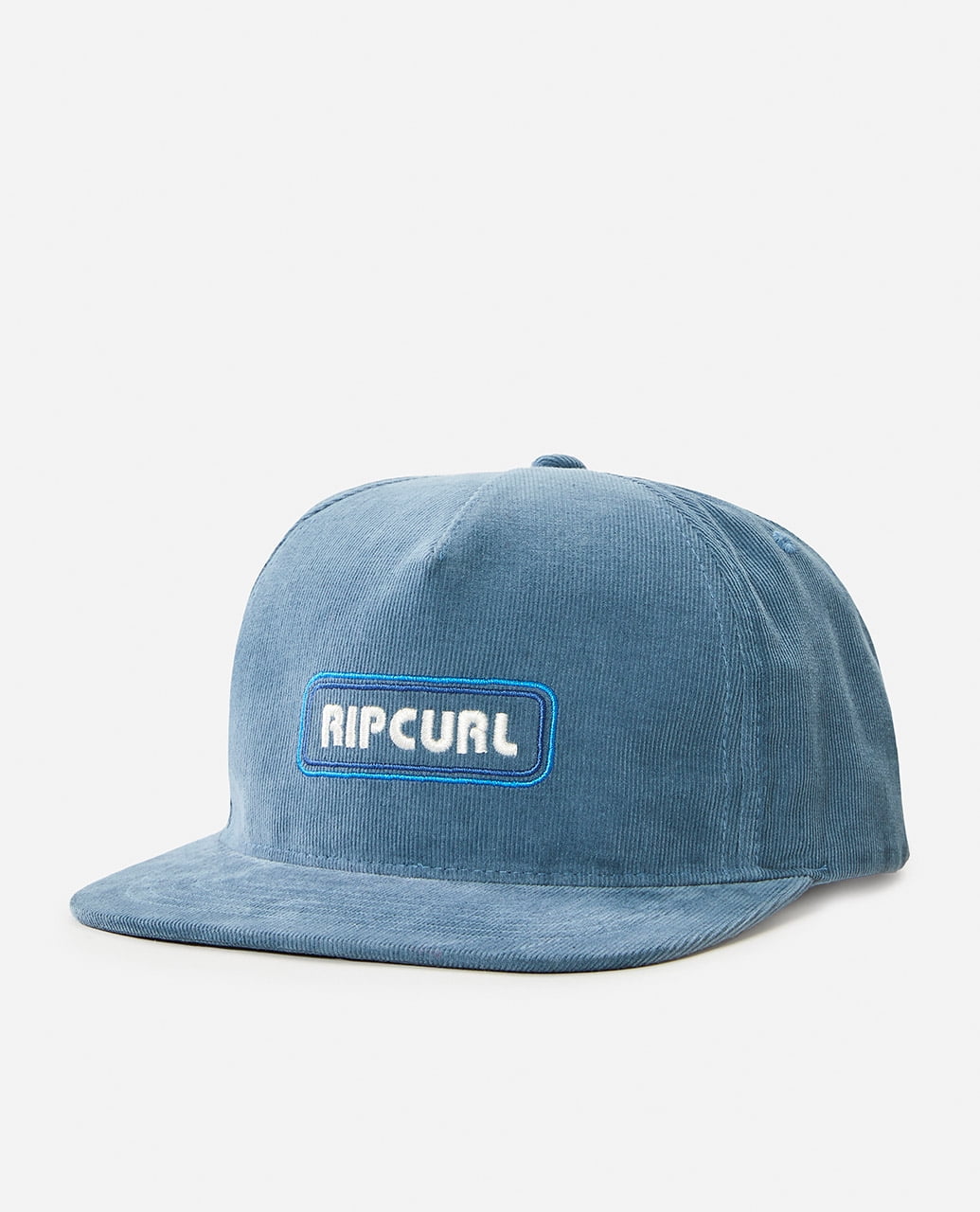 Rip Curl 6 Panel Snapback Cord Flat Peak Cap ~ Surf Revival dusty blue ...