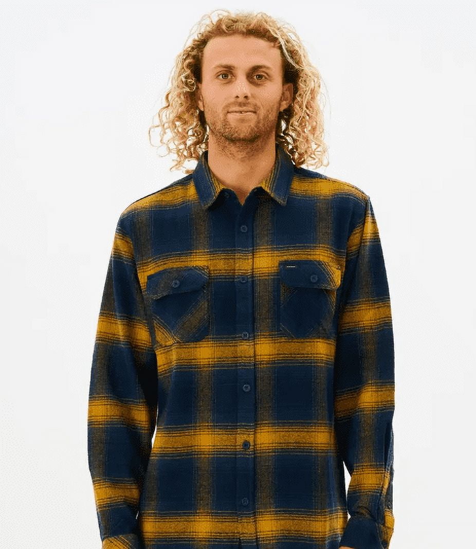 Rip Curl Men's GOLD Count Plaid Pattern Flannel Shirt, XL - Walmart.com