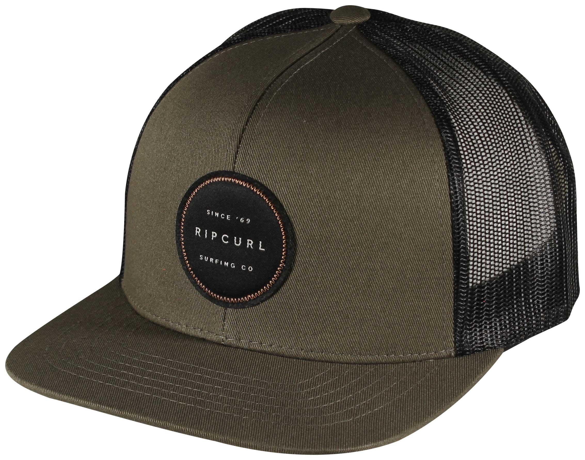 Rip Curl Men's Trucker Hat Routine Logo Patch Snapback Cap (Forest ...
