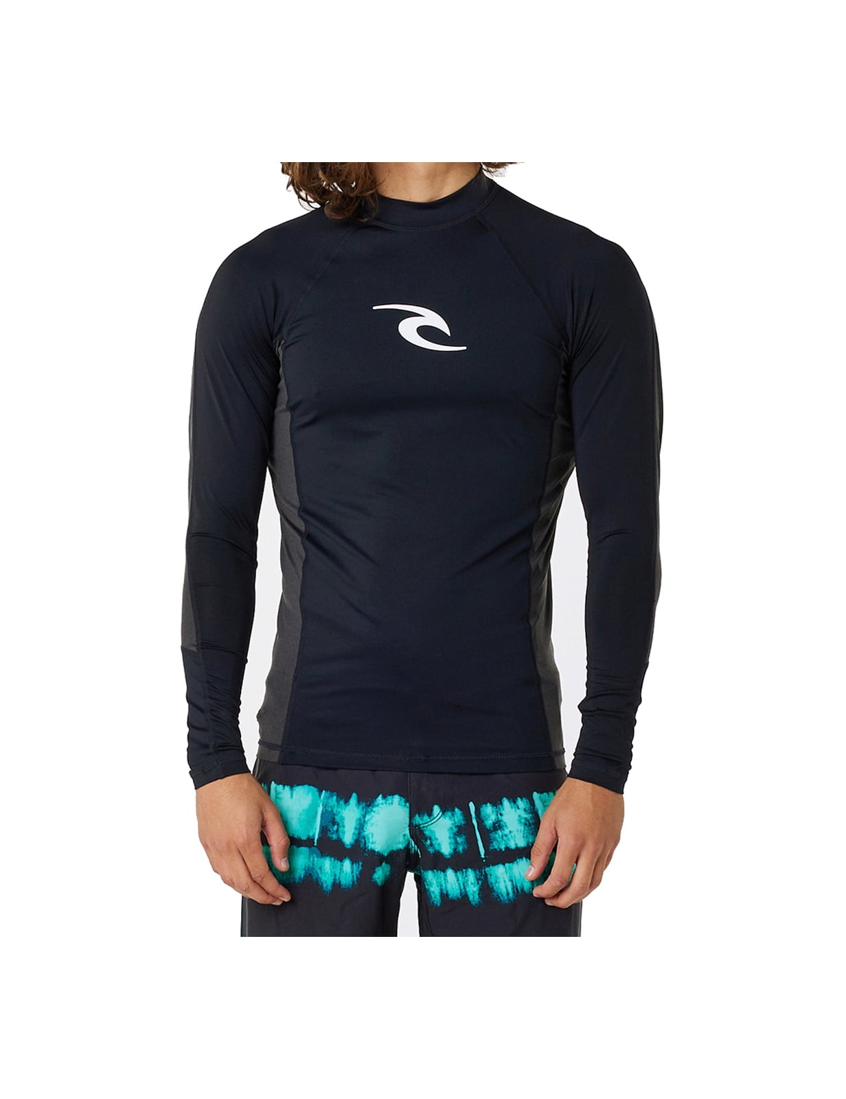 Rip Curl Waves UPF Performance Long Sleeve Rash Vest Black in size ...