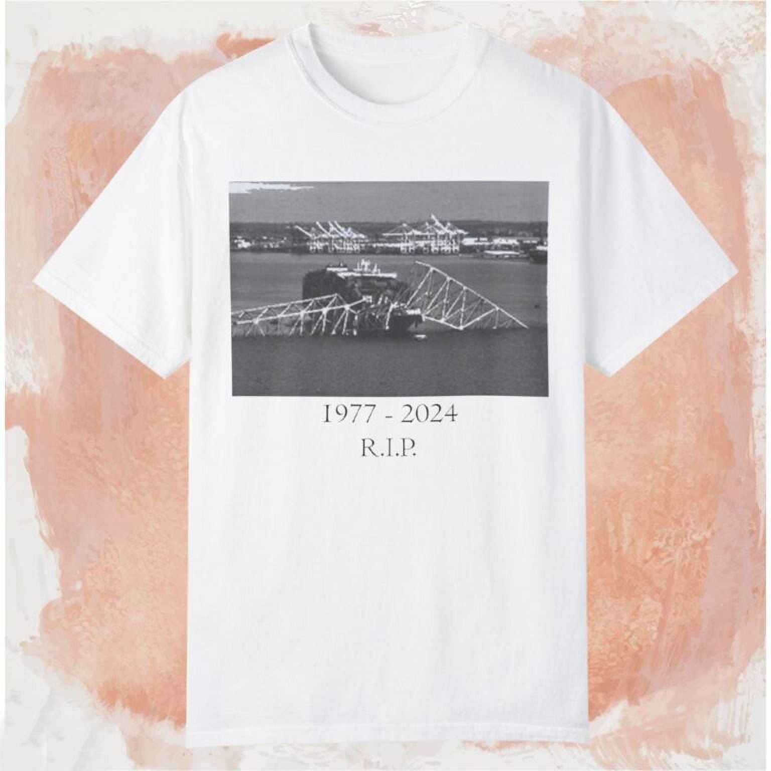 Rip Francis Scott Key Bridge 1977-2024 Shirt - Walmart.com