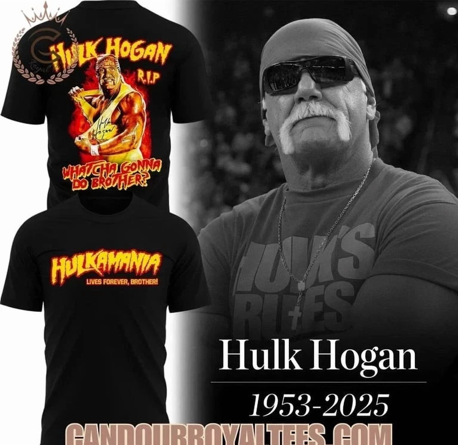 Rip Hulk Hogan 1953-2025 Lives Forever, Brother AOP T-Shirt - Walmart.com