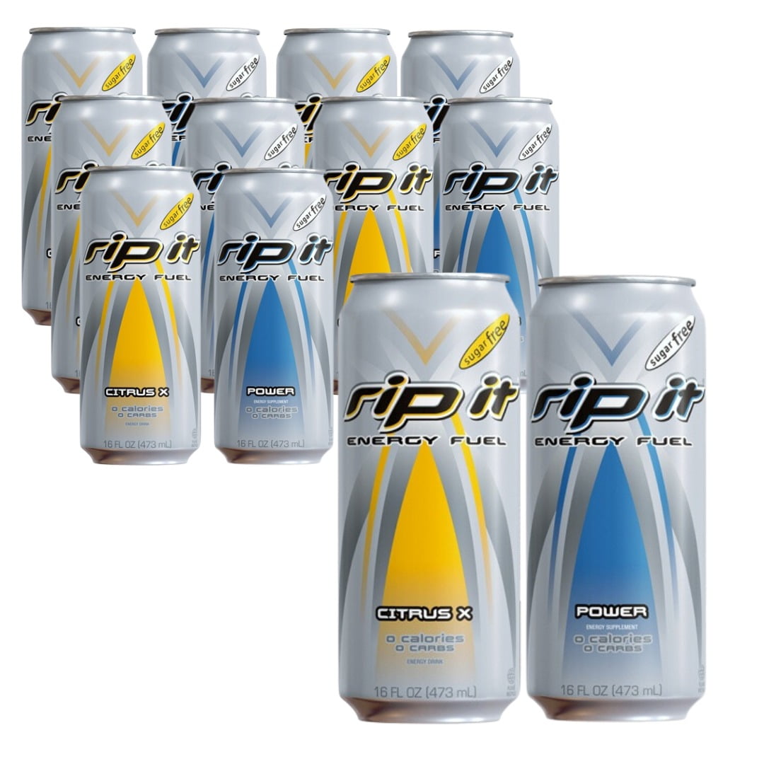 Rip It Energy Drink Variety Pack - 12 Cans of 16 fl oz Each - Assorted ...