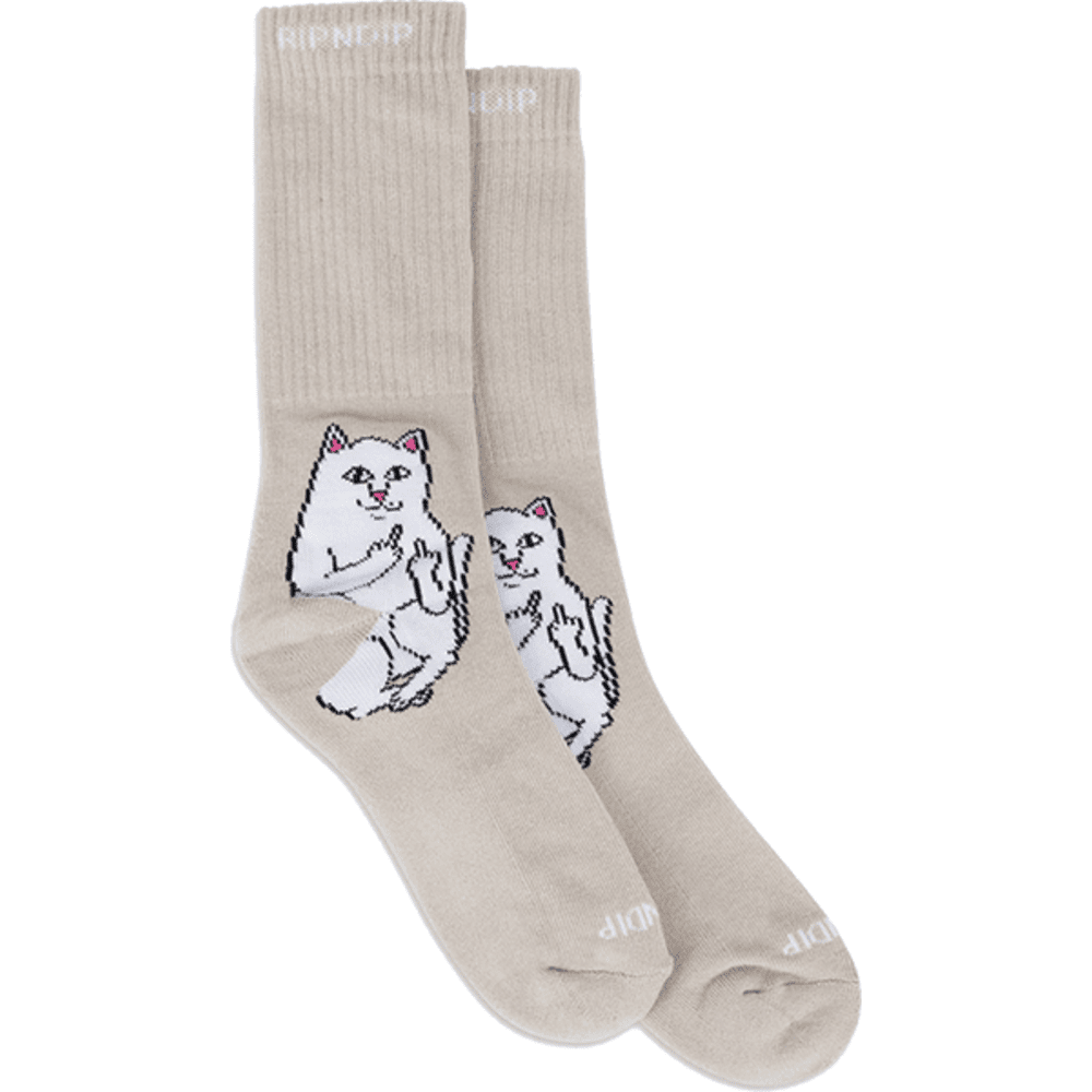 Rip N Dip Lord Nermal Crew Sock Warm Gray - Walmart.com