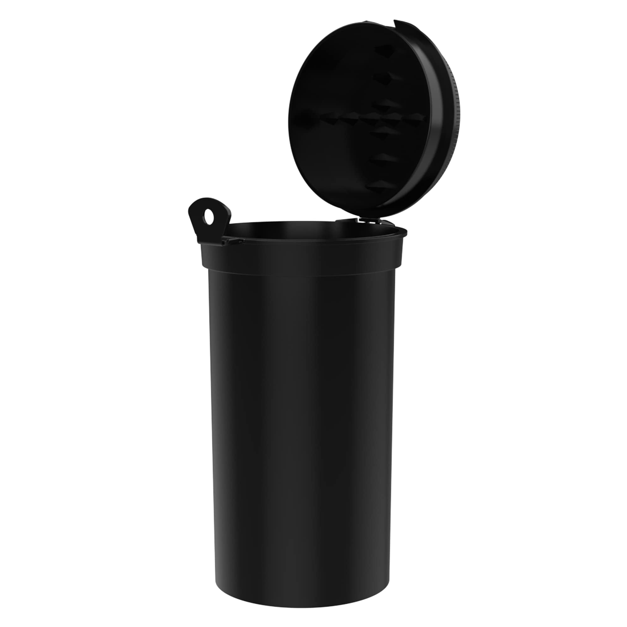 Rip N' Shred Pop Top Storage Container w/Built-In Grinder (Black, 225 ...