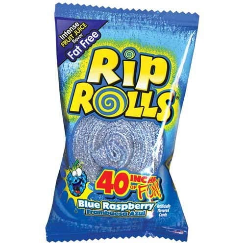 Rip Rolls - Blue Raspberry, 1.4 Ounce -- 288 per case. - Walmart.com