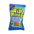 Rip Rolls Candy, Blue Raspberry Gummi Rolls, 1.4 oz, 24 Ct Pack ...