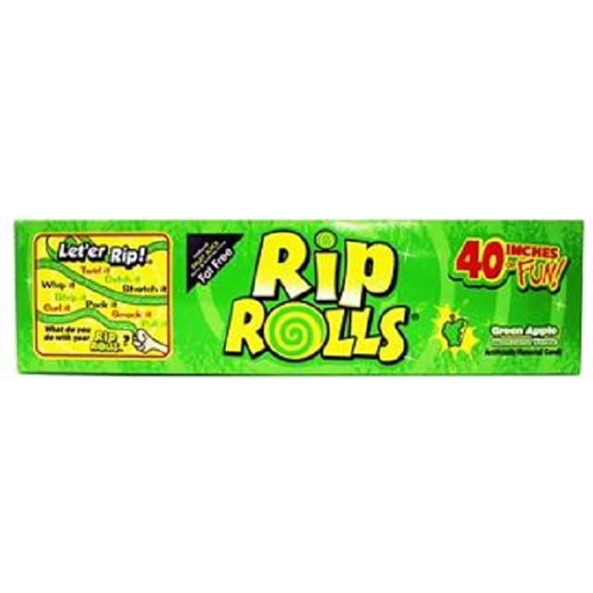 Rip Rolls, Green Apple, Count 24 - Sugar Candy / Grab Varieties ...