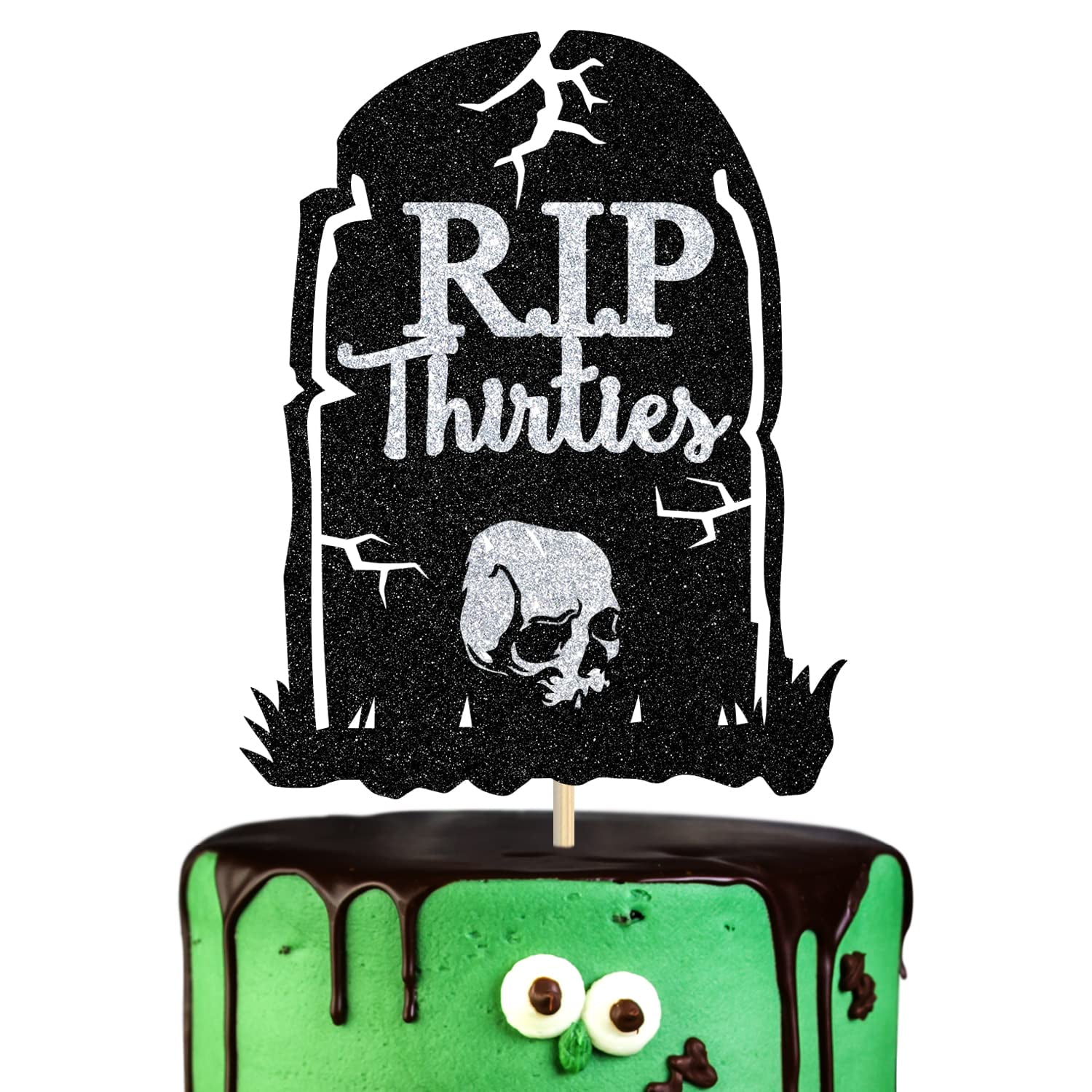 Rip Thirties Cake SCH4 Topper, Death to My Youth/Rip to My 30th Cake ...
