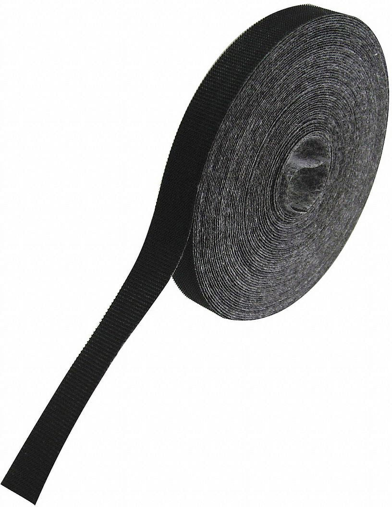 Rip-Tie Hook-and-Loop Cable Tie Roll,75 ft,Black G-05-075-BK - Walmart.com