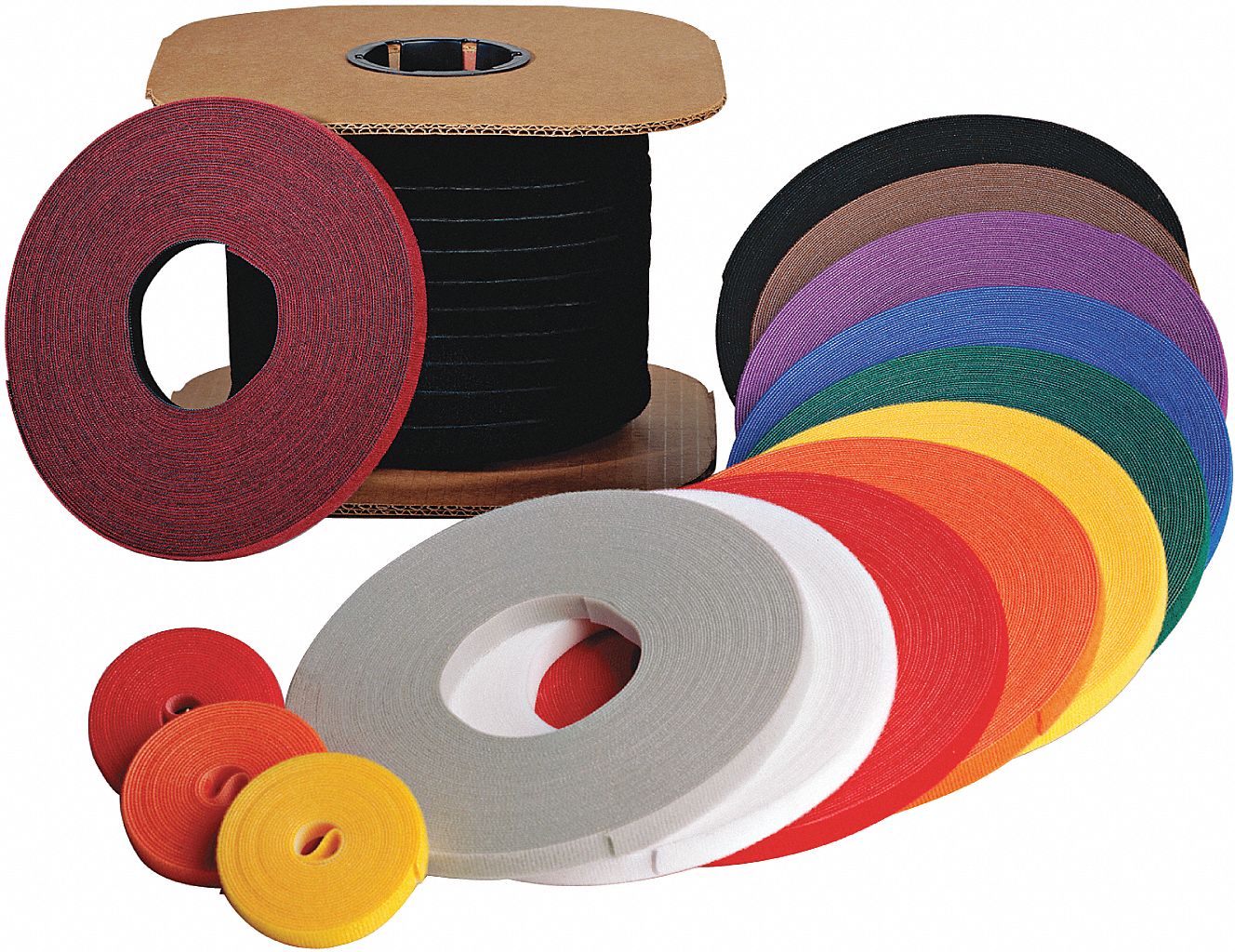 Rip-Tie Hook-and-Loop Cable Tie Roll,75 ft,Black W-75-1RL-BK - Walmart.com