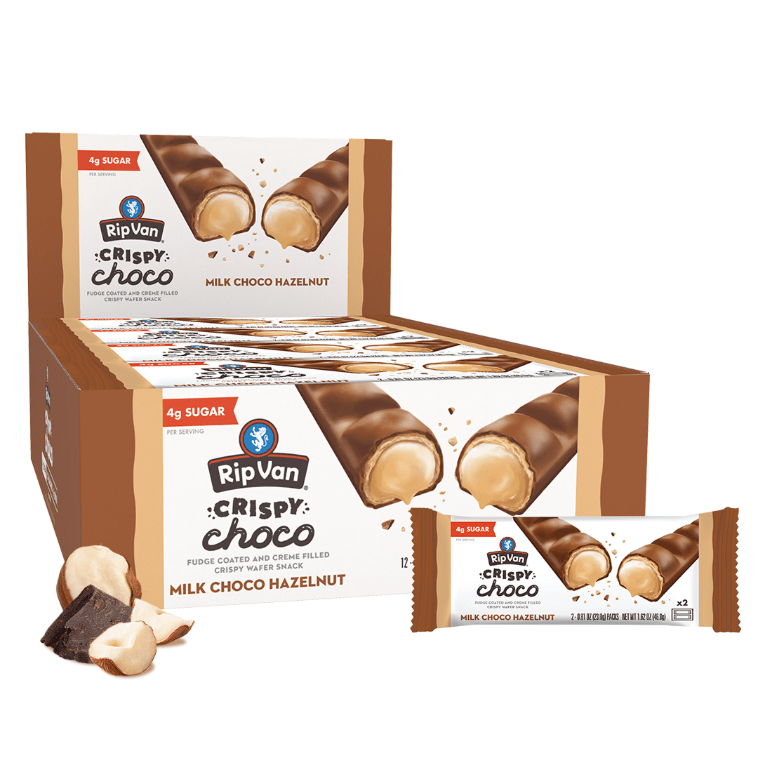 Rip Van Crispy Choco Hazelnut Candy Bars - Low Sugar Fudge and Hazelut ...