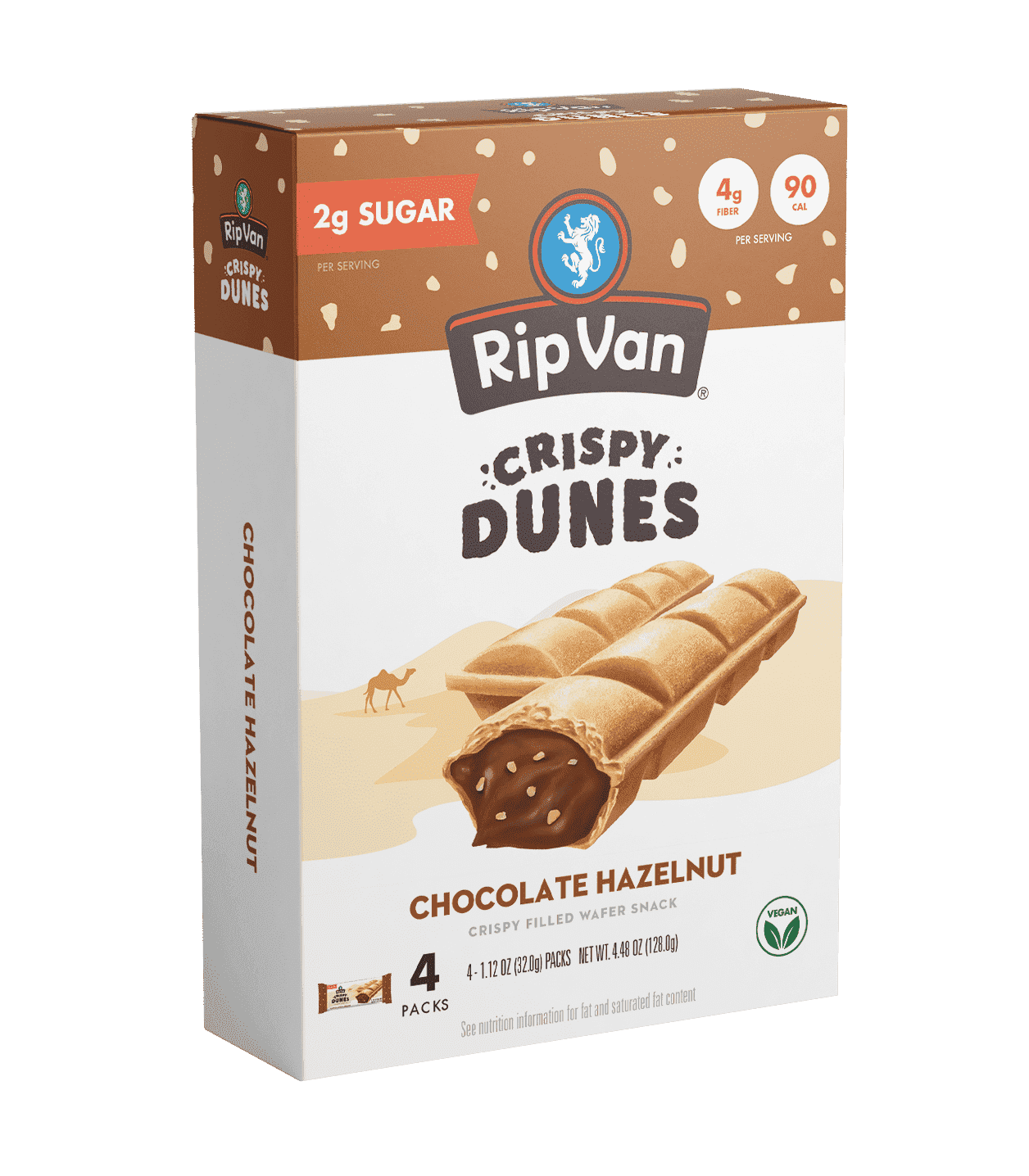 Rip Van Crispy Dunes Chocolate Hazelnut 6 x 4ct x 1.12oz - Walmart.com