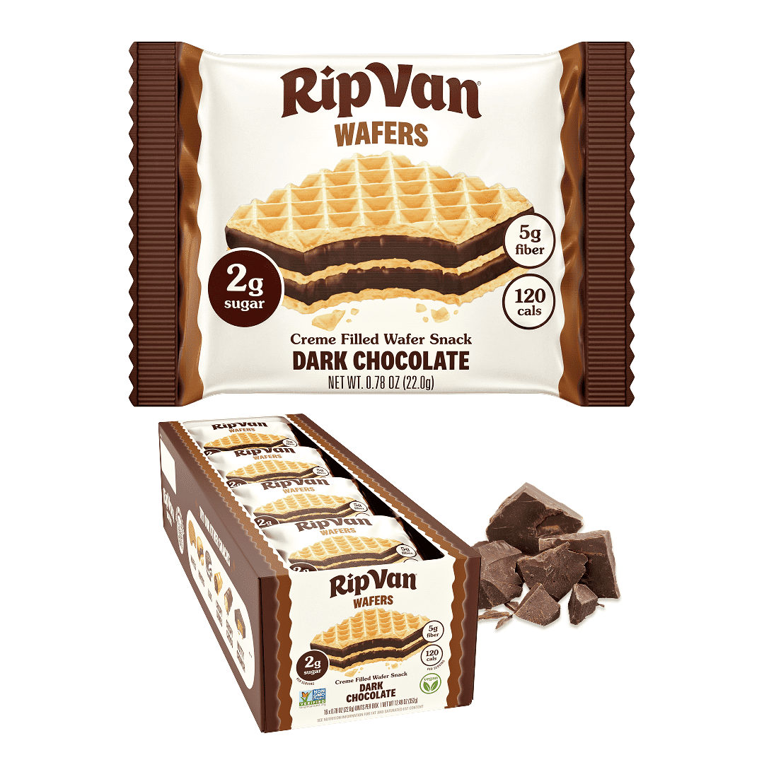 Rip Van Dark Chocolate Wafers, Keto Friendly, Non-GMO, Low Sugar Baked ...