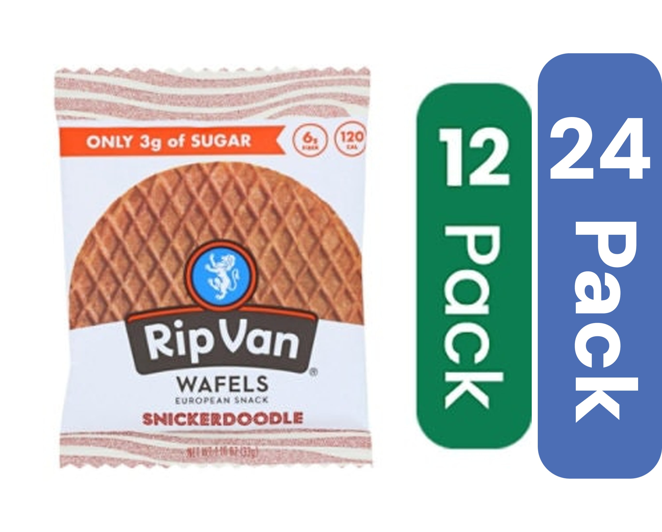 Rip Van Wafel Snickerdoodle Single 1.16 oz (Pack Of 24) - Walmart.com